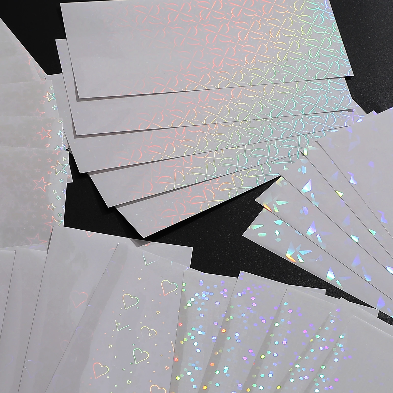 5-Sheets-Shiny-Laser-Film-Goo-Card-Sticker-Creative-DIY-Journal ...