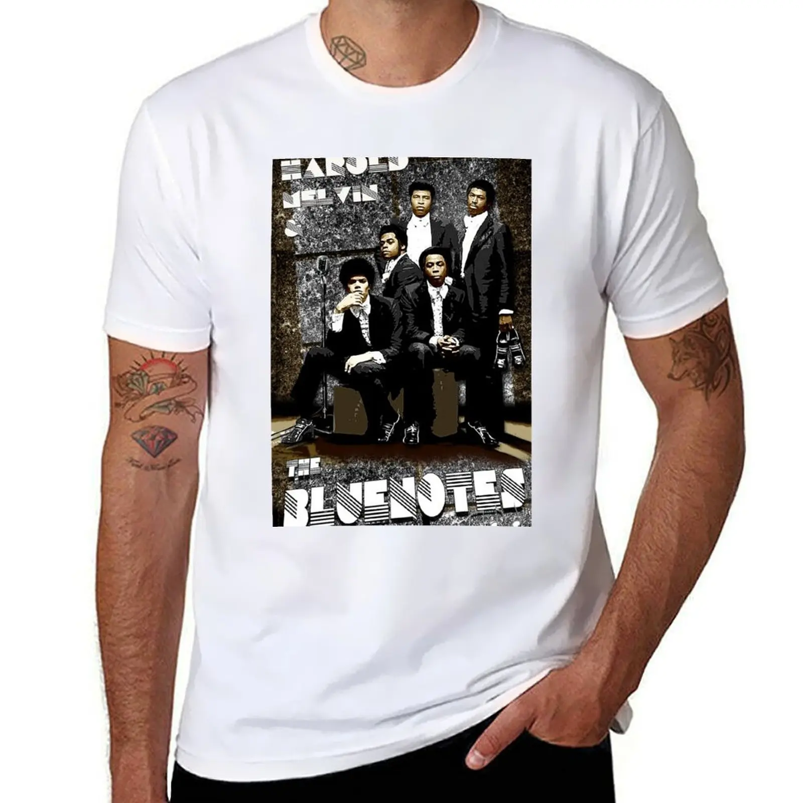 Harold Melvin & The Bluenotes Poster T-Shirt t shirt man casual cotton ...