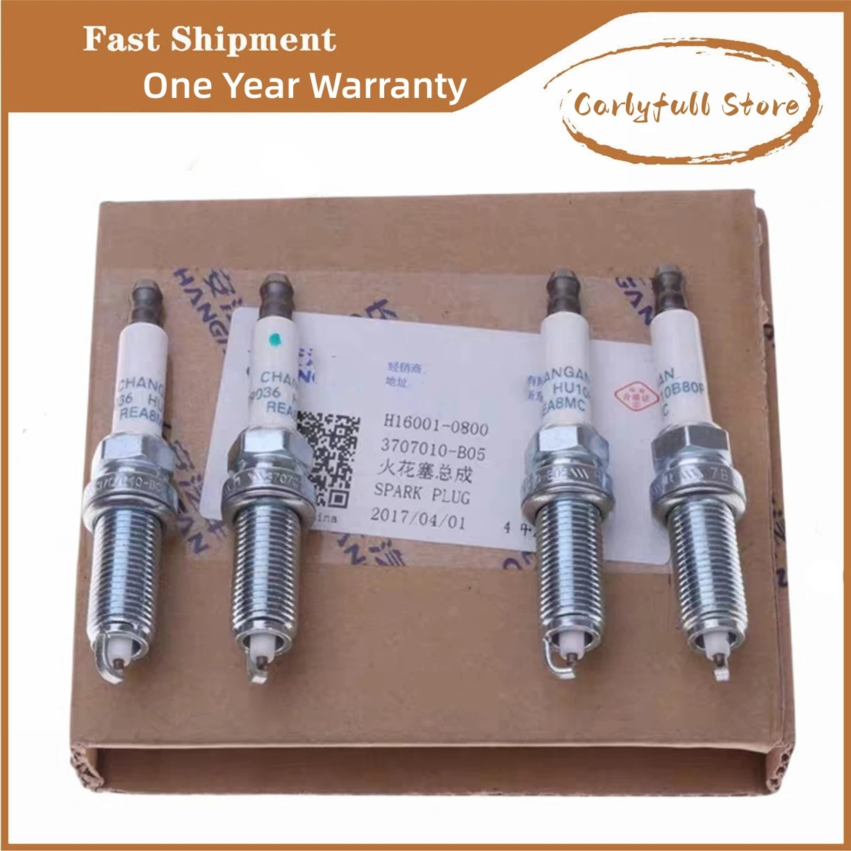 Original-4pcs-set-Spark-Plug-3707010-B05-H16001-0800-for-CHANGAN-CS35 ...