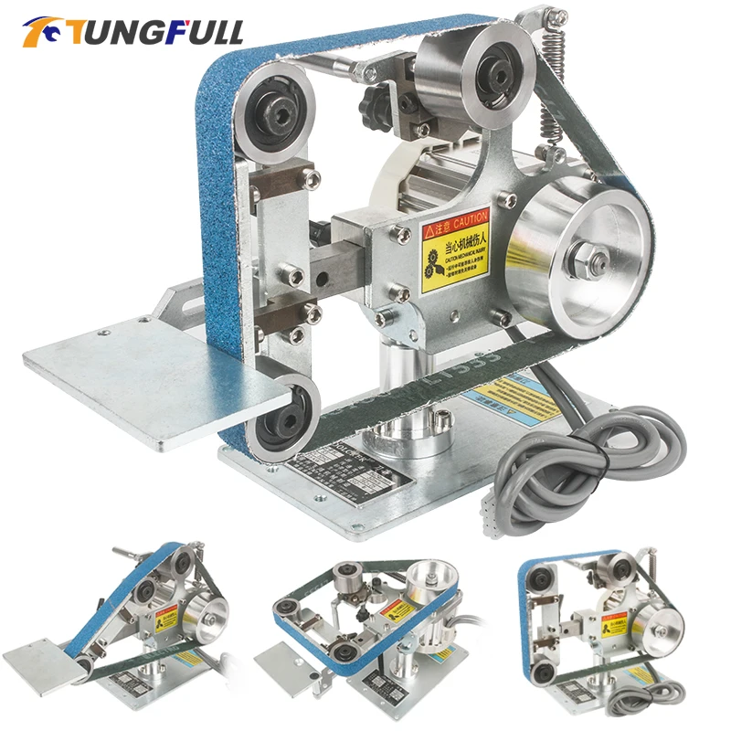 Metal-Belt-Sander-550W-Brushless-Servo-Motor-abrasive-Belts-Machine ...