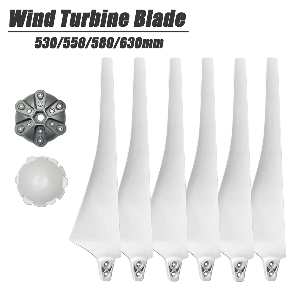 530-550-580-630mm-Nylon-Blade-New-Energy-Windmill-Horizontal-Wind ...