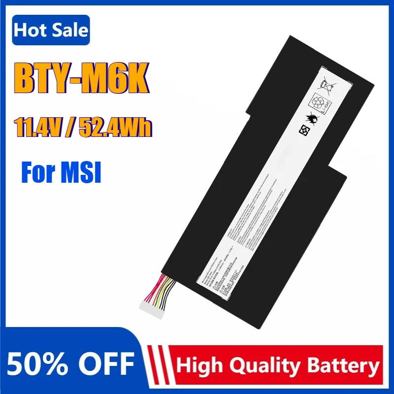 BTY-M6K Laptop Battery For MSI GF63 GF75 GS73 GF65 WF75 GS63 WS63 MS ...