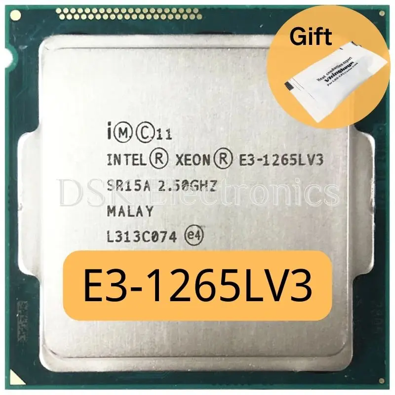 Intel xeon E3 1265L v3 e3 1265lv3 e3 1265l v3 2.5 ghz quad core oito ...