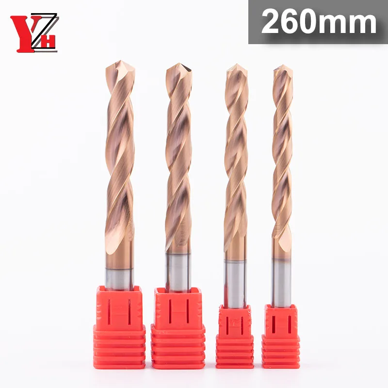 Customized Carbide Twist Drill Total Length 260mm Solid Tungsten Bits ...