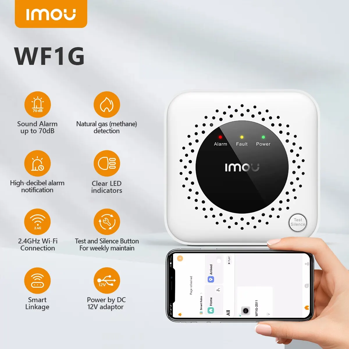 IMOU-WF1G-WiFi-Natural-Gas-Sensor-Household-Smart-Methane-Gas-Alarm ...