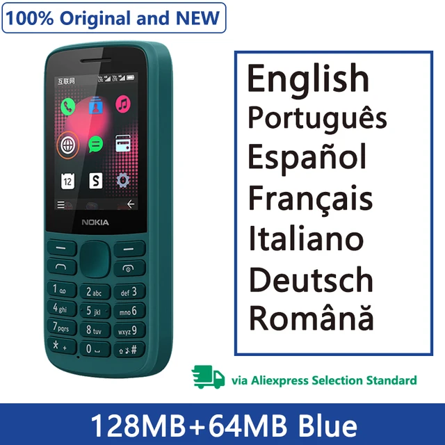 New and Original Nokia 215 4G Mobile Phone Multilingual Dual SIM 2.4 ...