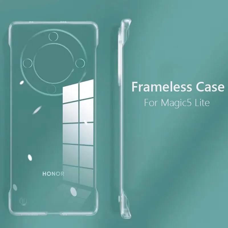 Frameless-Slim-Clear-Hard-Back-Cover-Case-On-For-Honor-Magic5-Lite ...