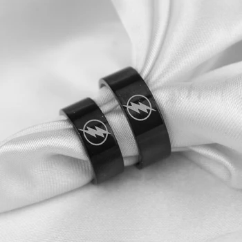 Movie Superhero The Flash Rings Barry Allen Cosplay Prop Can Be Opened ...