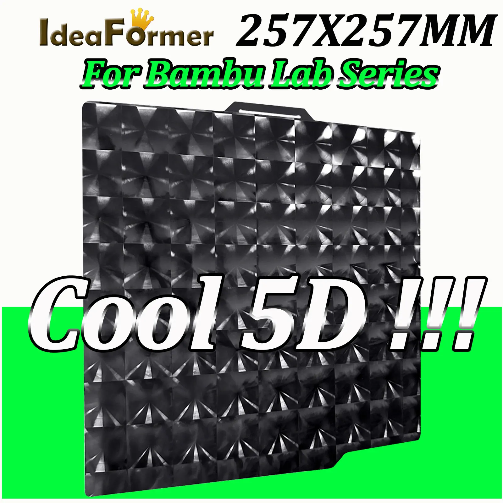 New-5D-257x257mm-PED-PEI-Build-Plate-for-Bambulab-Series-Magnetic ...