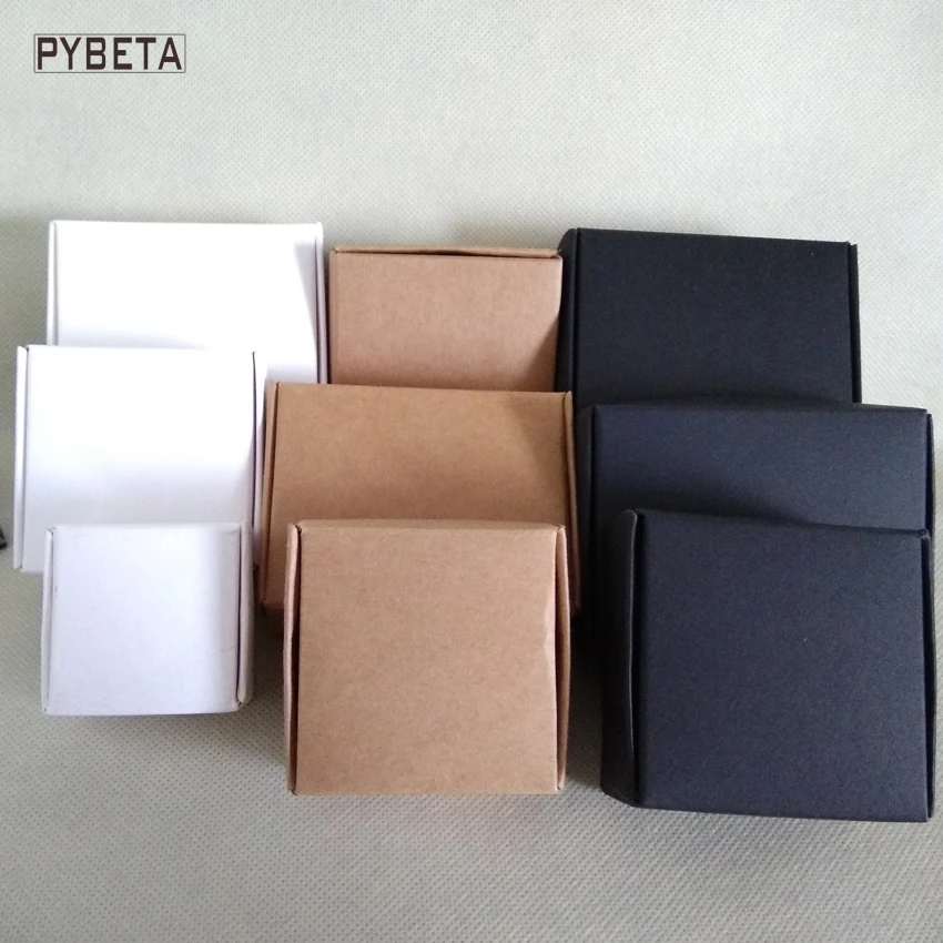 100pcs-Blank-Kraft-Paper-Aircraft-Box-White-Black-Gift-Boxes-for-Tea ...