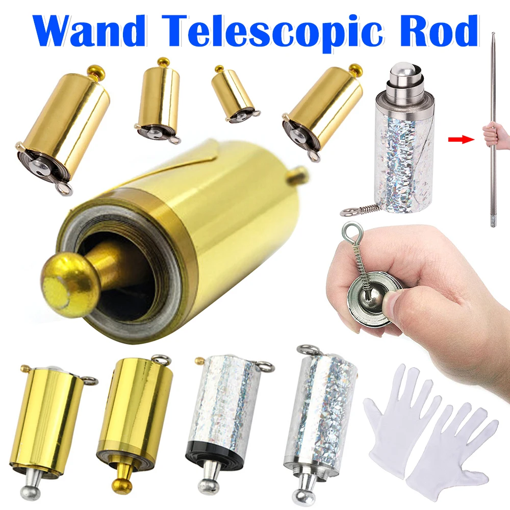 Portable-110-120cm-Magic-Wand-Steel-Metal-Magic-Pocket-Staff-Self ...