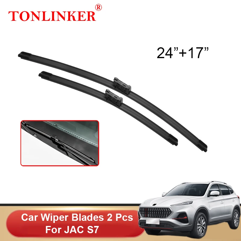 TONLINKER Car Front Windscreen Wiper Blades For JAC S7 1.5T DCT 2020 2021 2022 Model Car ...