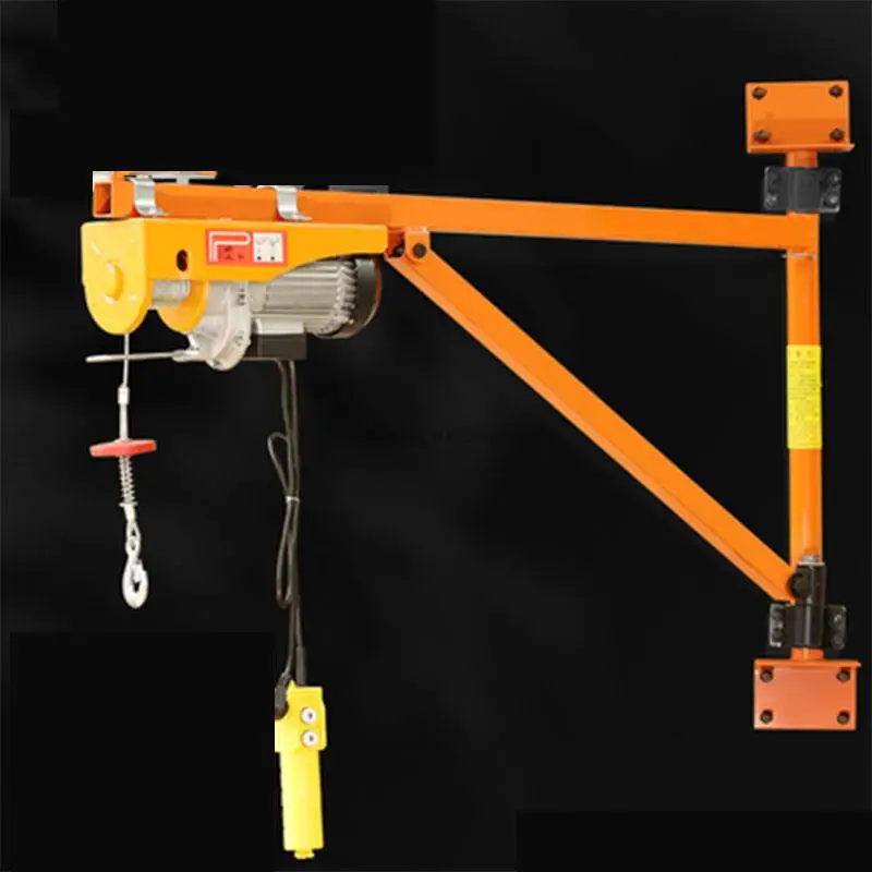Electric-Hoist-Small-Crane-220V-510W-200KG-Small-Lifting-Machine-Wall ...