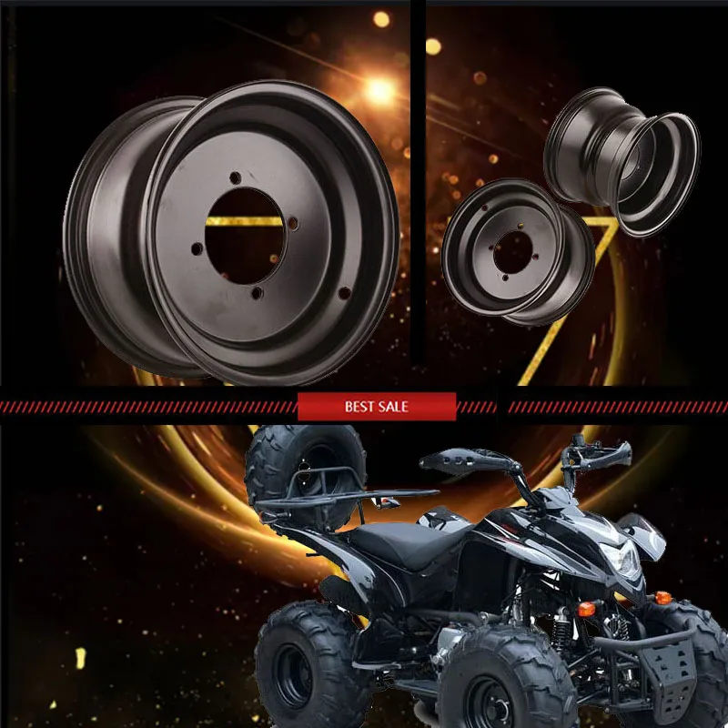 LING QI 23x7.00-10 Tyre Rims 22x10-10 Four-wheel Rims Four-hole Wheel ...