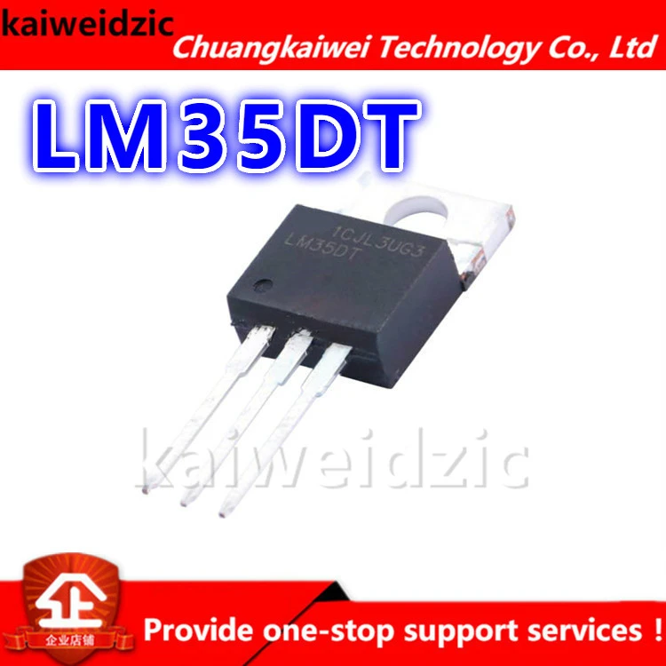 Circuito integrado LM35DT TO 220, alta precisión de adquisición de ...