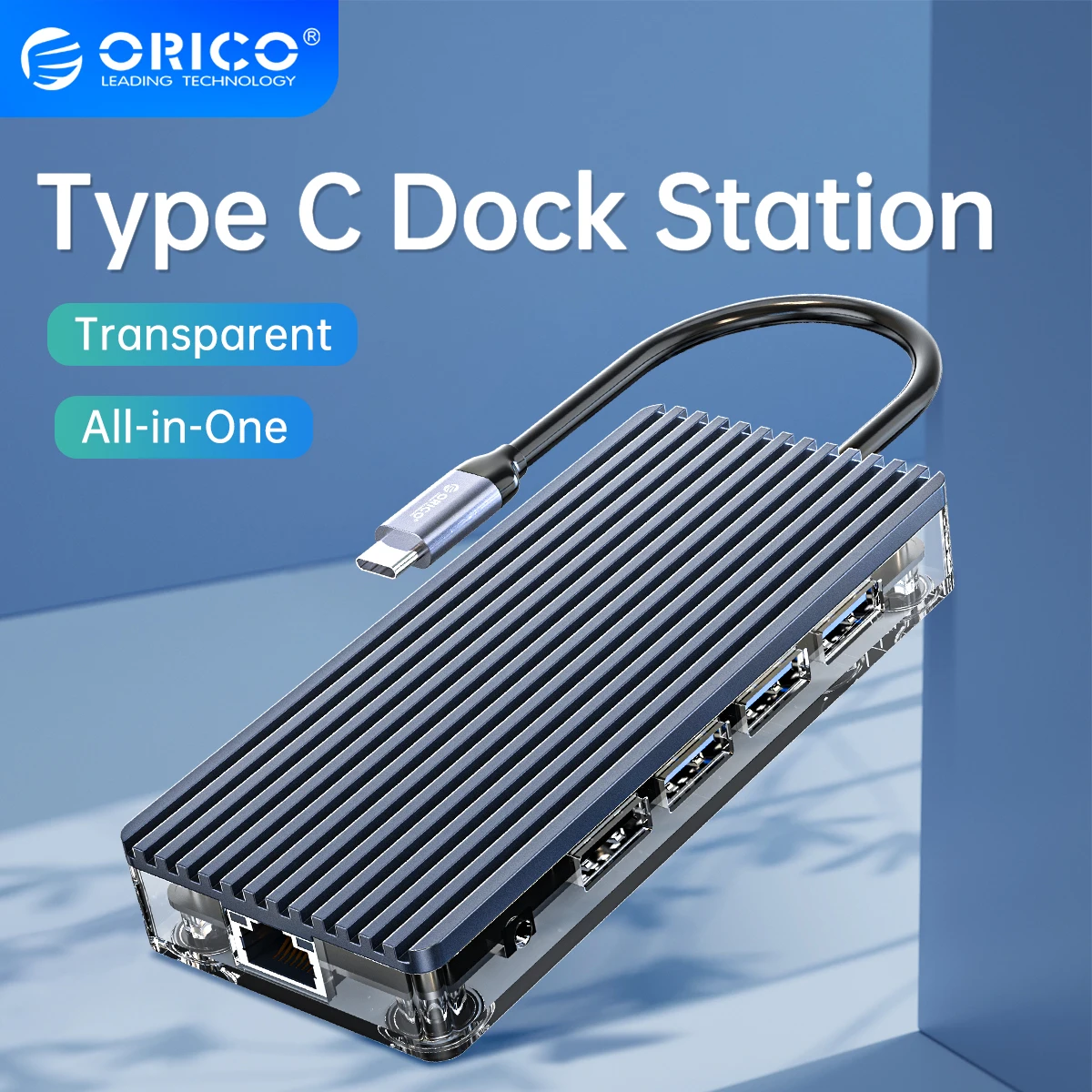 Orico Usb C Hub Type C To Multi Usb 3.0 Pd Rj45 Carder Reader Dock ...