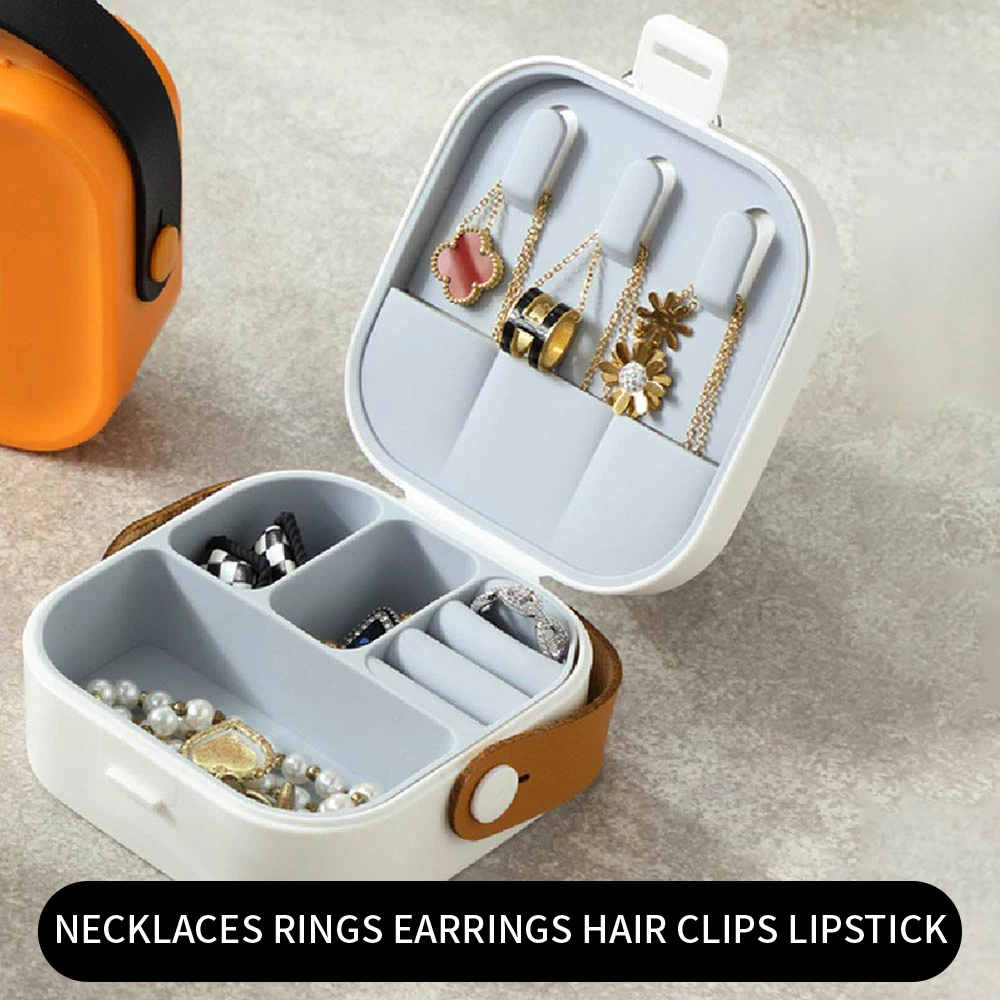 Mini Jewelry Organizer, Portable Jewelry Storage Box, Earring Necklace ...