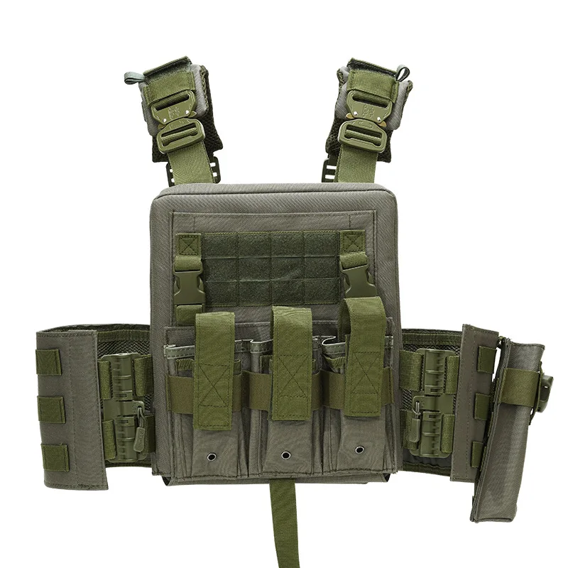 Tactical-Molle-Vest-Airsoft-Military-Chest-Rig-with-5-56mm-Magazine ...