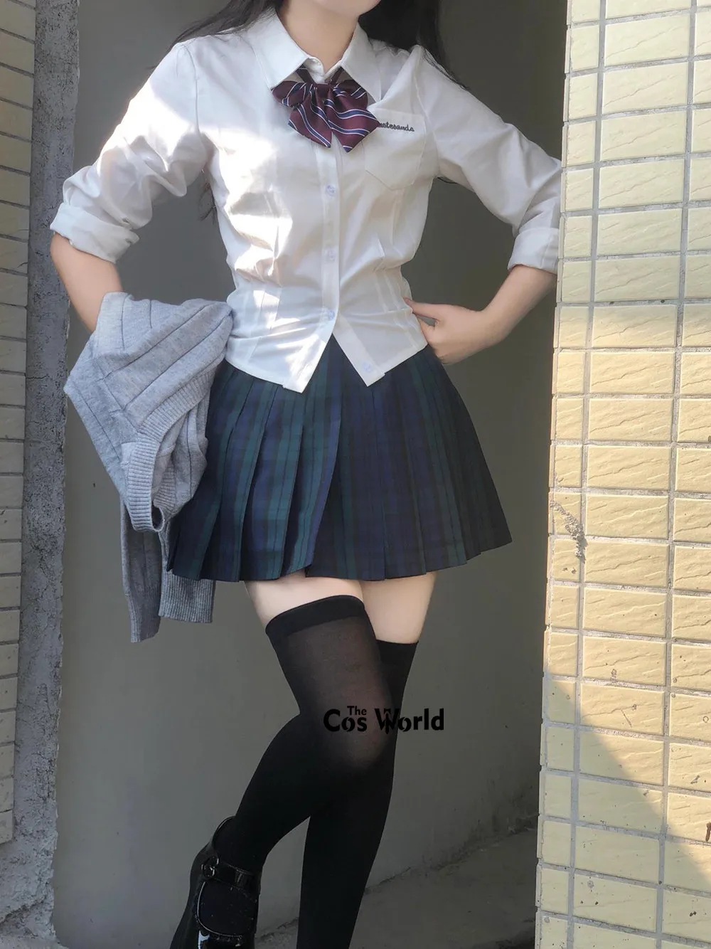 Japanese Spicy Girl Sexy Collect Waist Short Sleeve Thin Summer Shirt ...