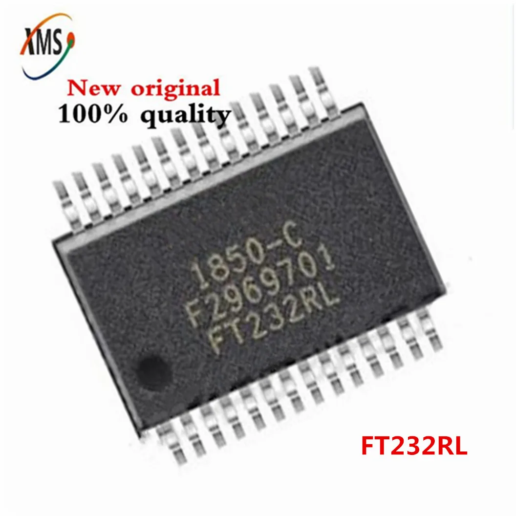 1-10PCS-IC-Chips-FT232RL-FT232R-FT232-USB-to-Serial-UART-28-SSOP ...