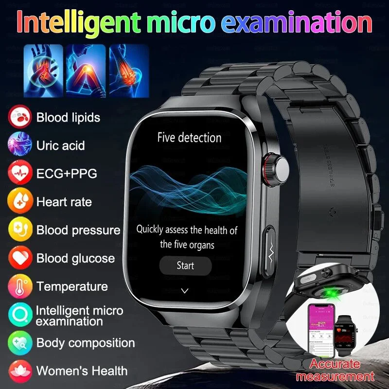 2024-New-Medical-Grade-Health-Smartwatches-Men-Non-Invasive-Blood ...