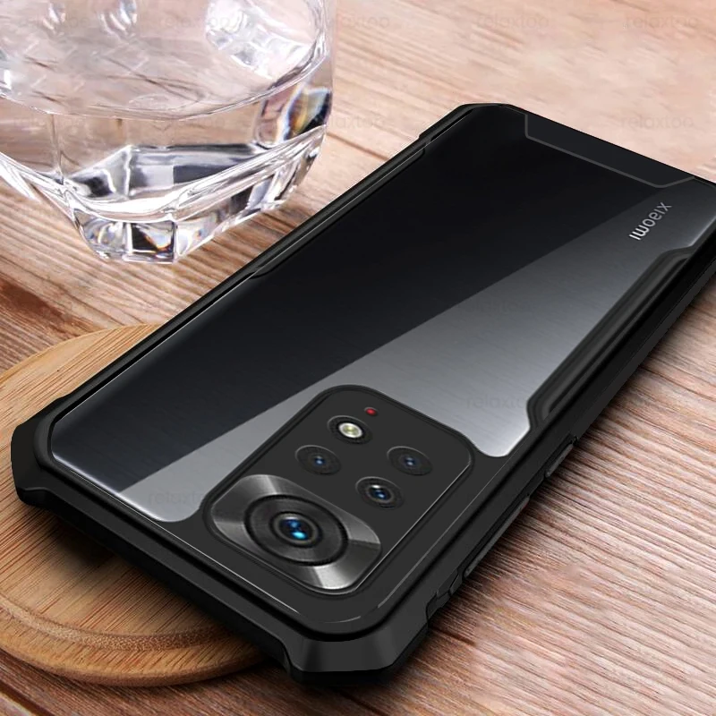 Funda para Redmi Note 11 11 S, carcasa trasera acrílica transparente de ...