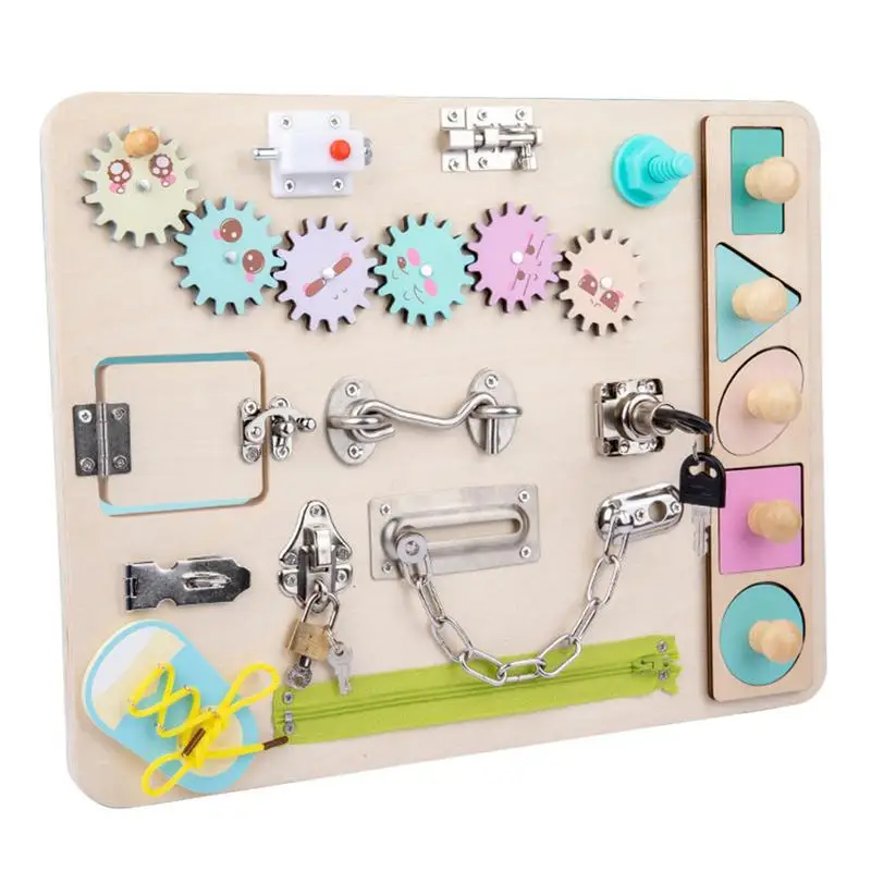 Montessori Sensory Board Multifunction Sensory Busy Boards For Toddlers ...