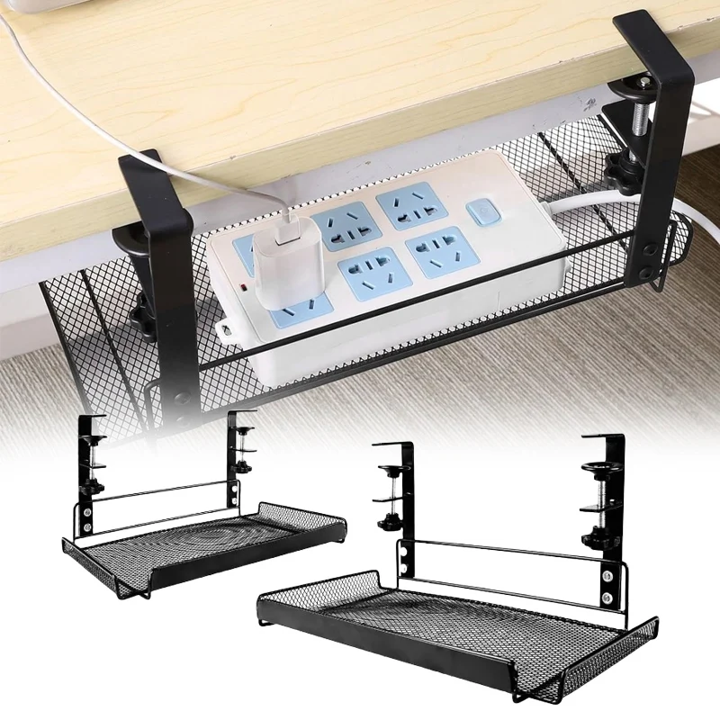 Under-Desk-Cable-Management-Tray-Cable-Tray-Rack-Desk-Wire-Management ...