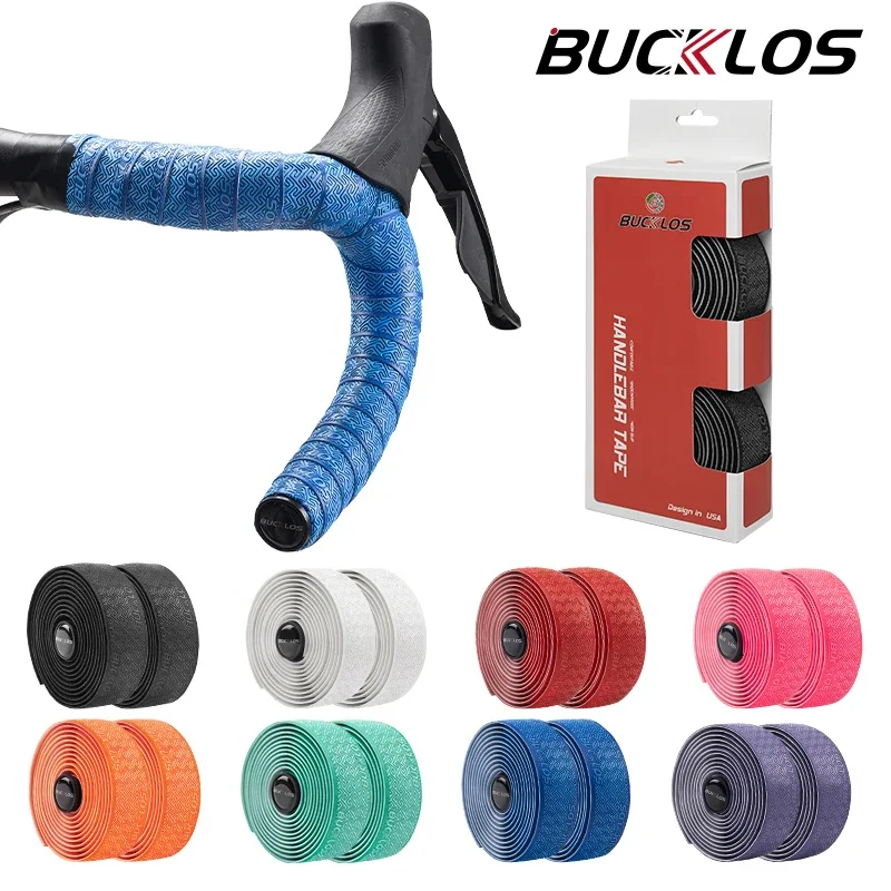 BUCKLOS Road Bike Handlebar Tapes PU Shock Bicycle Handle Bar Tape W ...