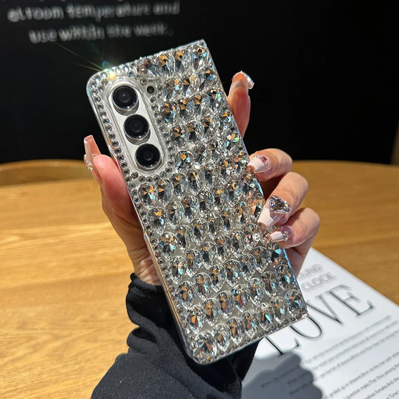Luxury-Bling-Full-Overlay-Rhinestone-Cover-For-Samsung-Galaxy-Z-Fold-6 ...