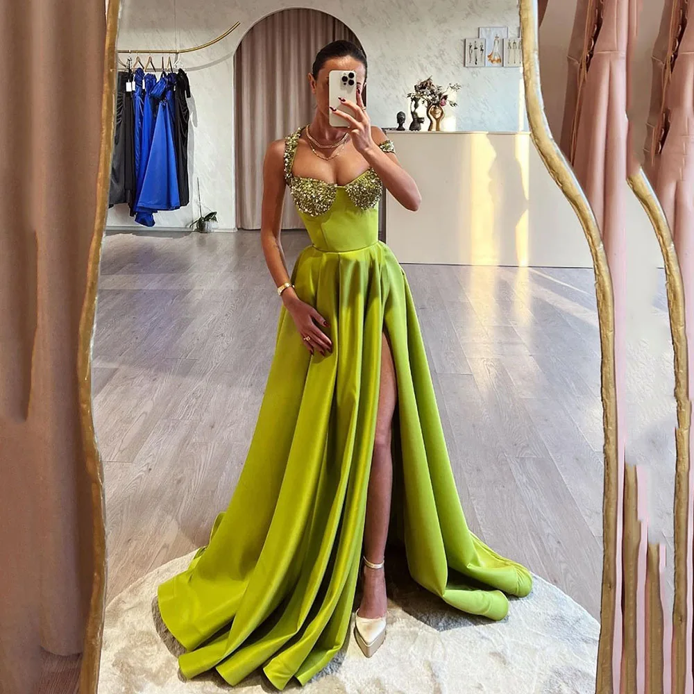 Msikoods-Robe-de-Soir-e-en-Satin-Paillettes-pour-Femme-Tenue-Formelle ...