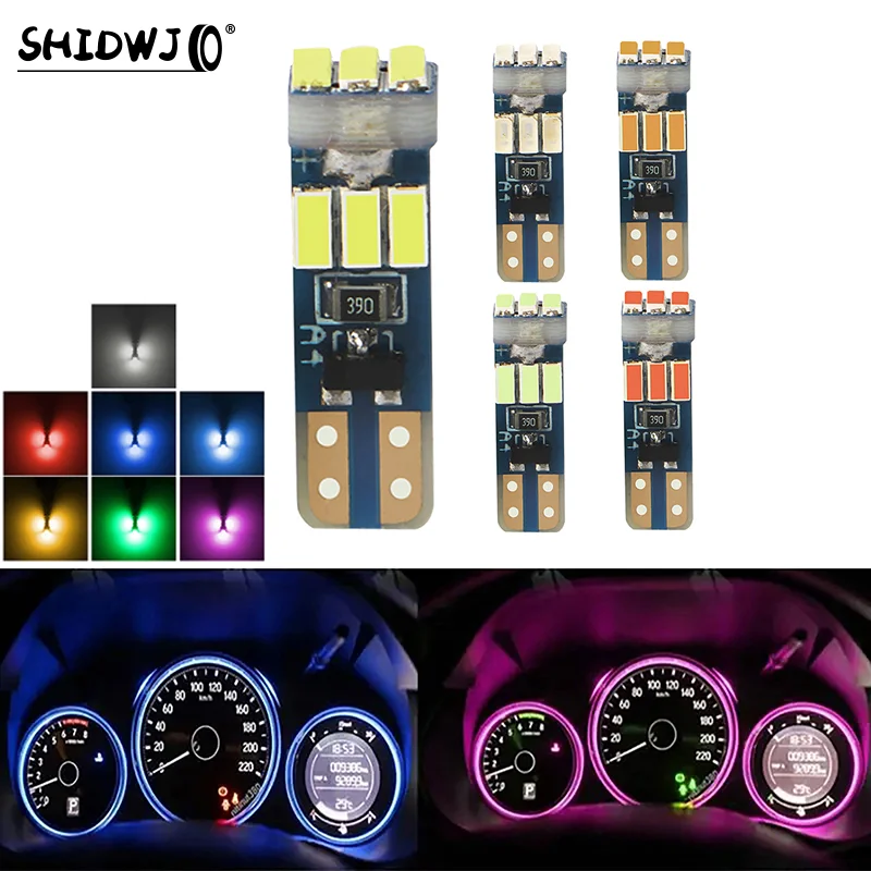 10Pcs-Bright-LED-Bulbs-T5-W3W-W1-2W-70-73-74-Auto-Dashboard-Gauge-Lamps ...