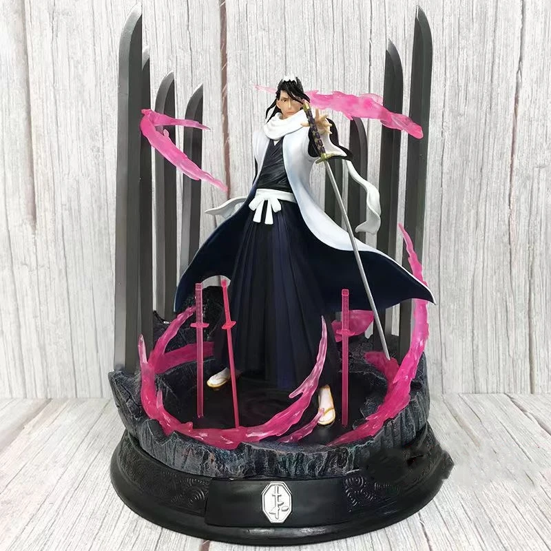 33cm-BLEACH-Kuchiki-Byakuya-Anime-Figure-Statue-GK-Garage-Kits-PVC ...