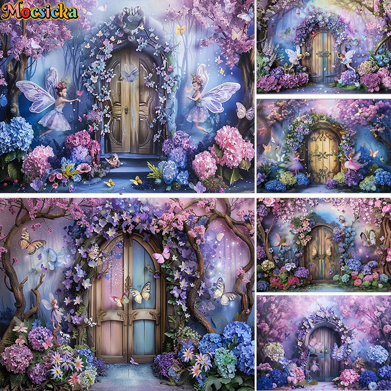 Mocsicka-Photography-Background-Fairy-Garden-Butterfly-Genie-Flower ...