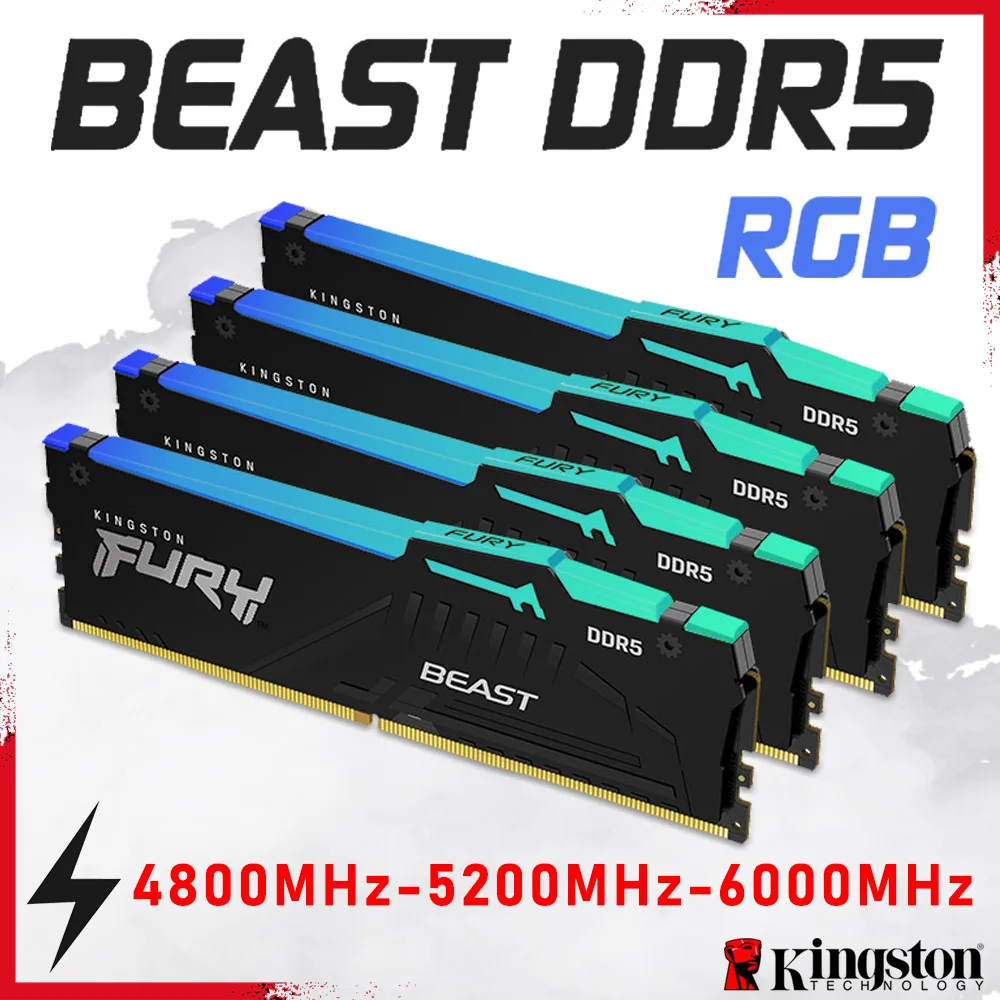 Kingston-FURY-Beast-DDR5-RGB-16GB-32GB-8GB-4800MHz-5200MHz-6000MHz ...