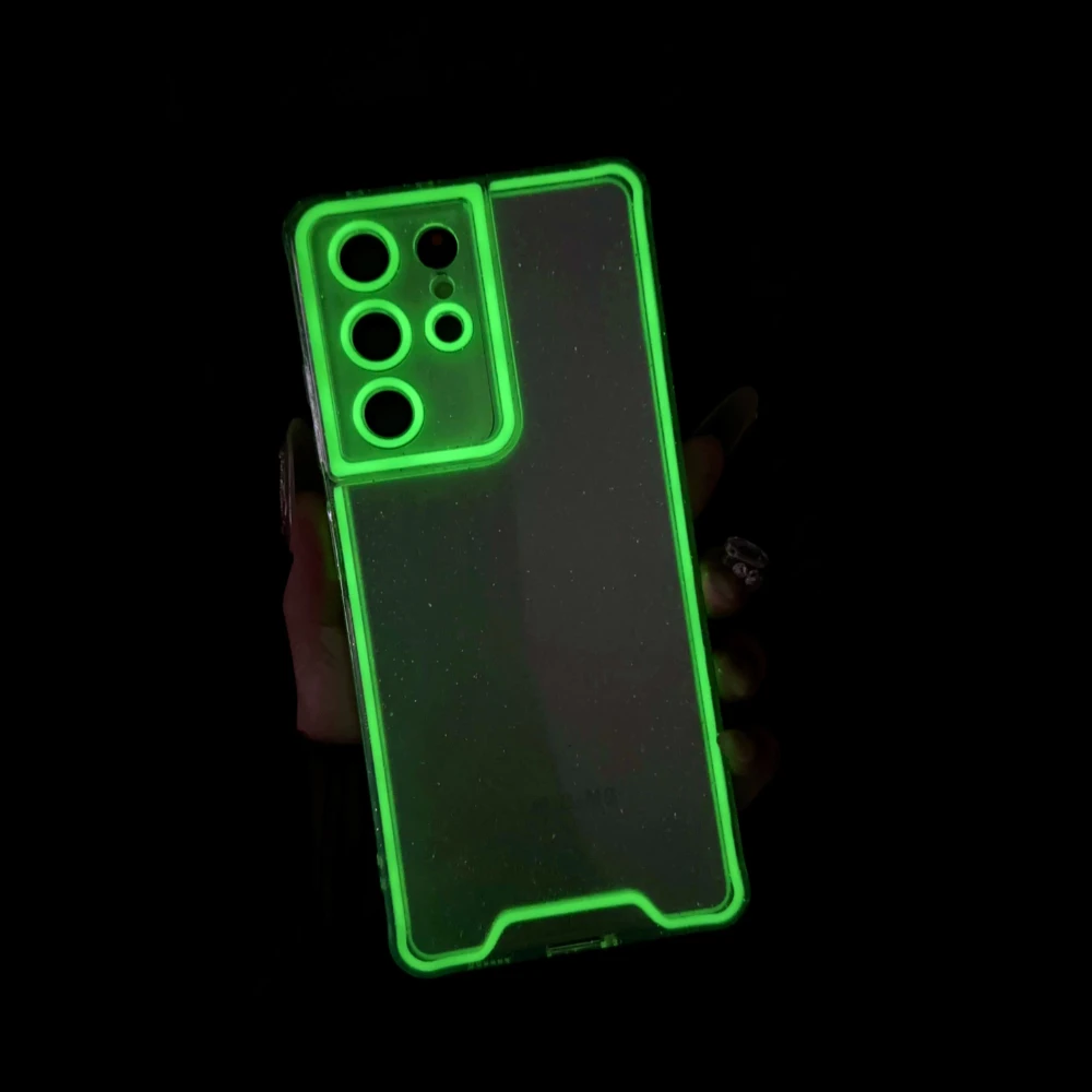 Luxury-Night-Light-Luminous-Clear-Silicone-Phone-Case-For-Samsung-S21 ...