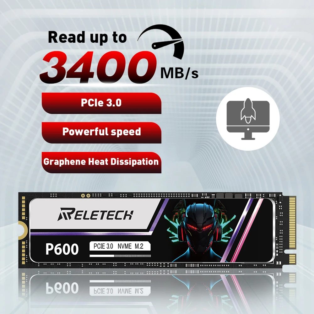 Reletech P600 M.2 NVMe SSD 500GB 1000GB 2280 PCIe3.0×4 High Speed Internal Solid State Drive For ...
