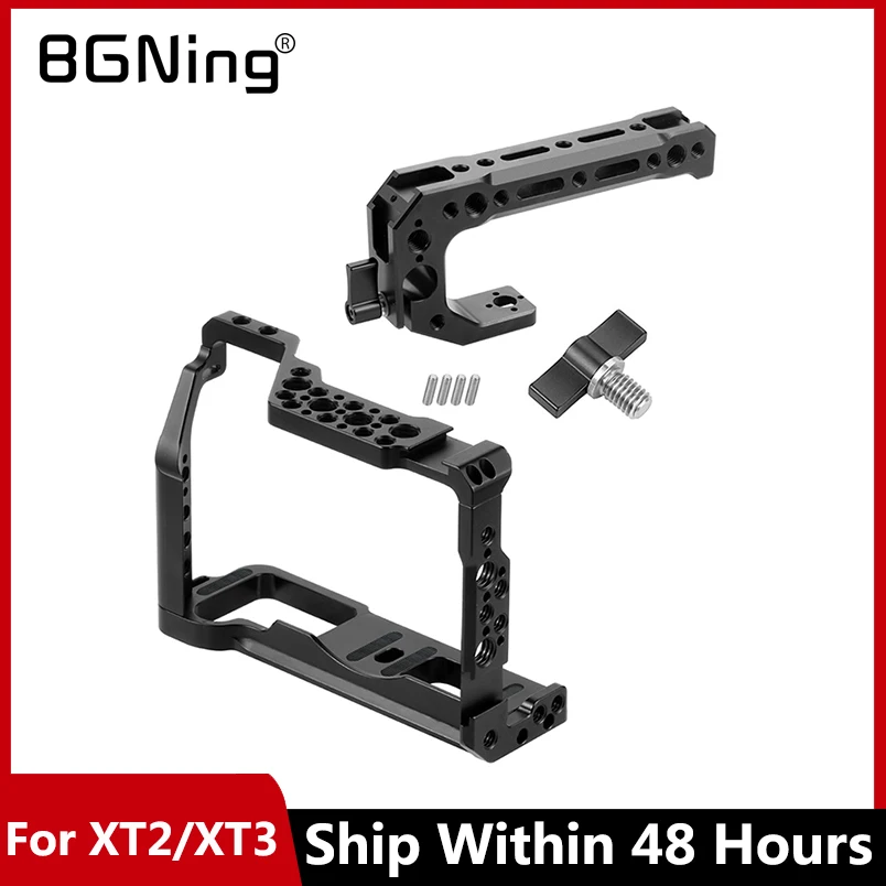 Jaula de cámara SLR de aluminio para Fujifilm X-T3 /XT3/XT2 /X-T2, funda protectora con mango ...