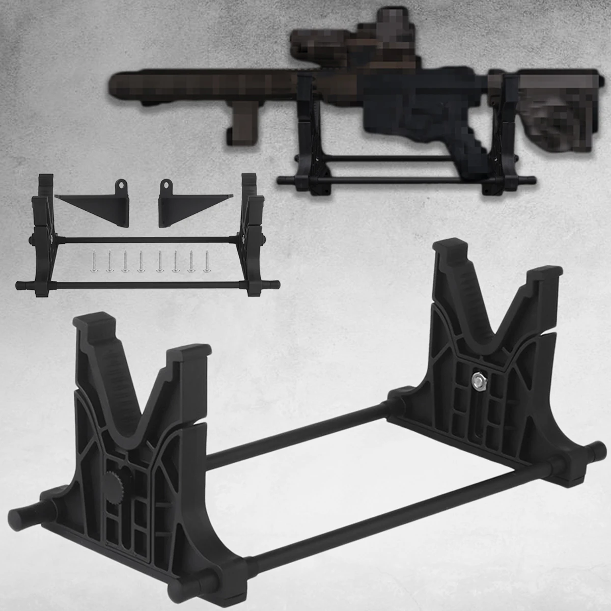 Hunting-Airsoft-Gun-Display-Collection-Stand-Adjustable-Tactical ...