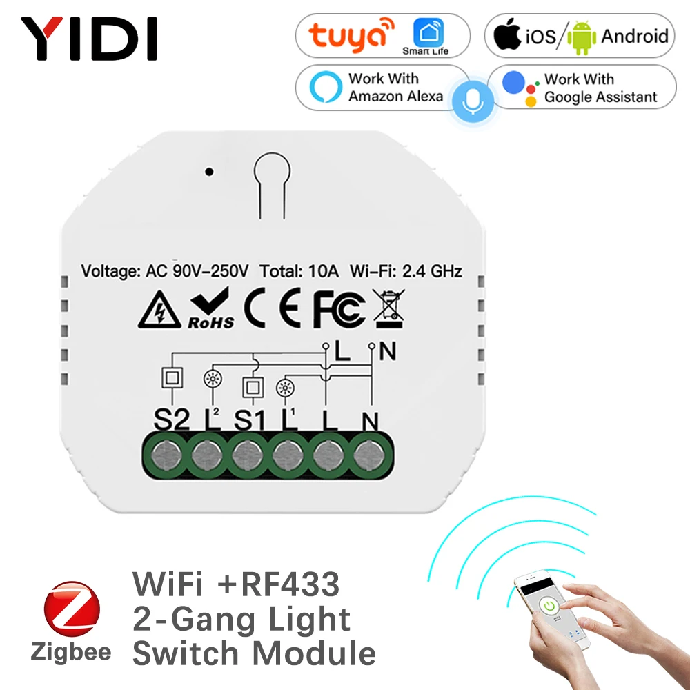 Wifi Light Nexete Smart Switch – 1 Gang, Alexa & Google Voice Control ...