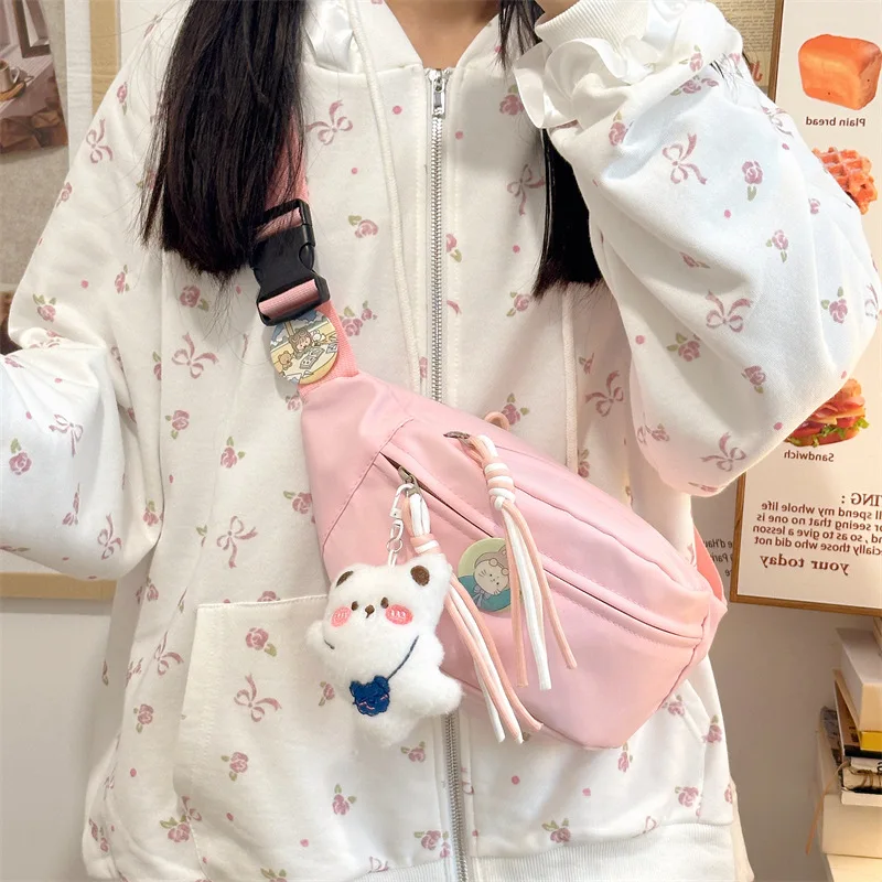 Fashion-Green-Pink-Yellow-Cute-Kawaii-Fanny-Packs-For-Women-Outdoor ...