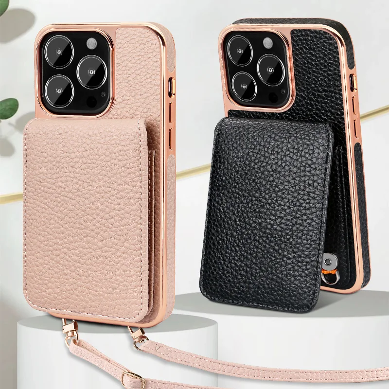 Vietao-Crossbody-Leather-flip-card-Slot-phone-case-cover-for-iphone-15 ...