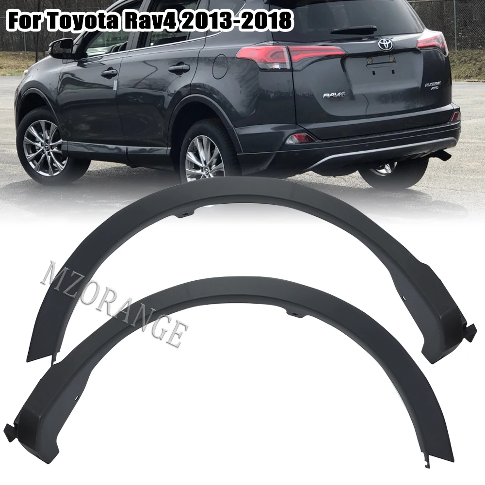 Front-Rear-Wheel-Eyebrow-Molding-Arch-Trim-For-Toyota-Rav4-2013-2014 ...