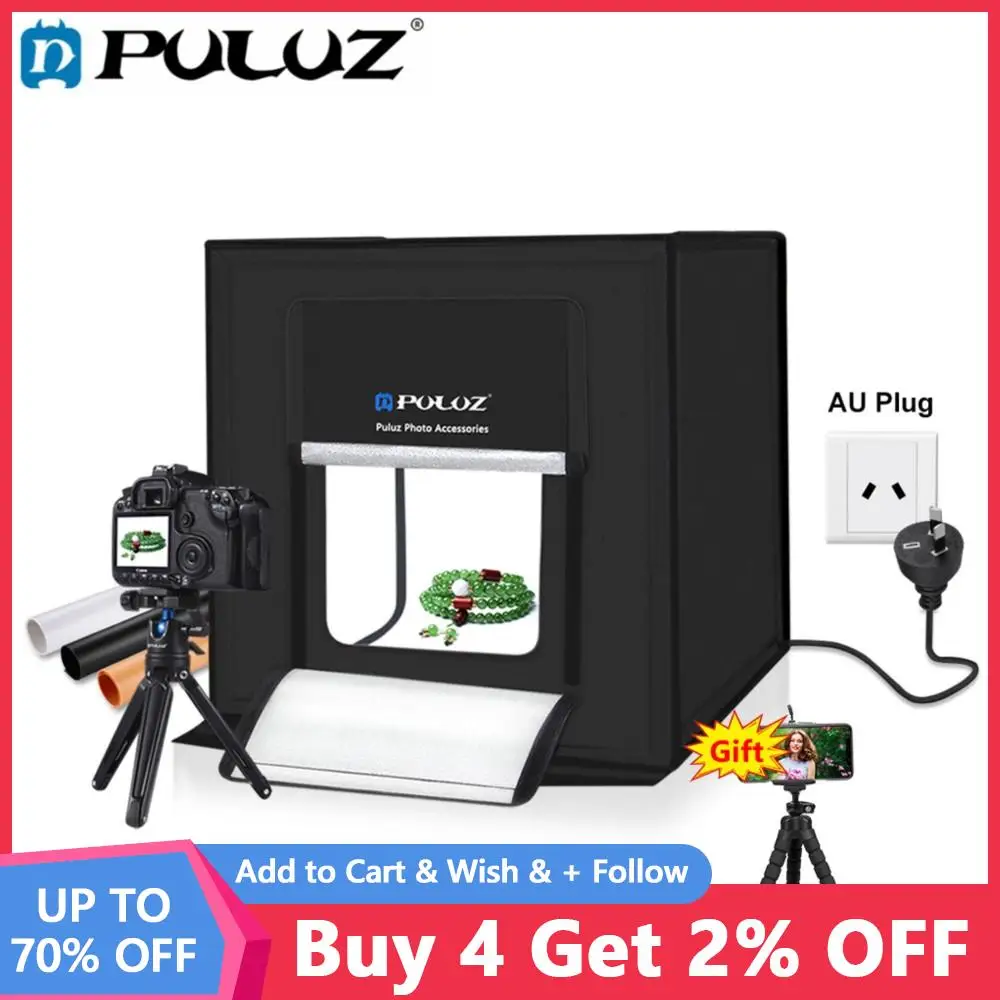 PULUZ-80cm-60cm-Photography-LED-Studio-Lightbox-Photo-Light-Tent-Kit-6 ...