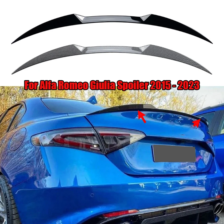 Gloss-Black-For-Alfa-Romeo-Giulia-Sedan-2015-2023-Car-Rear-Window-Side ...