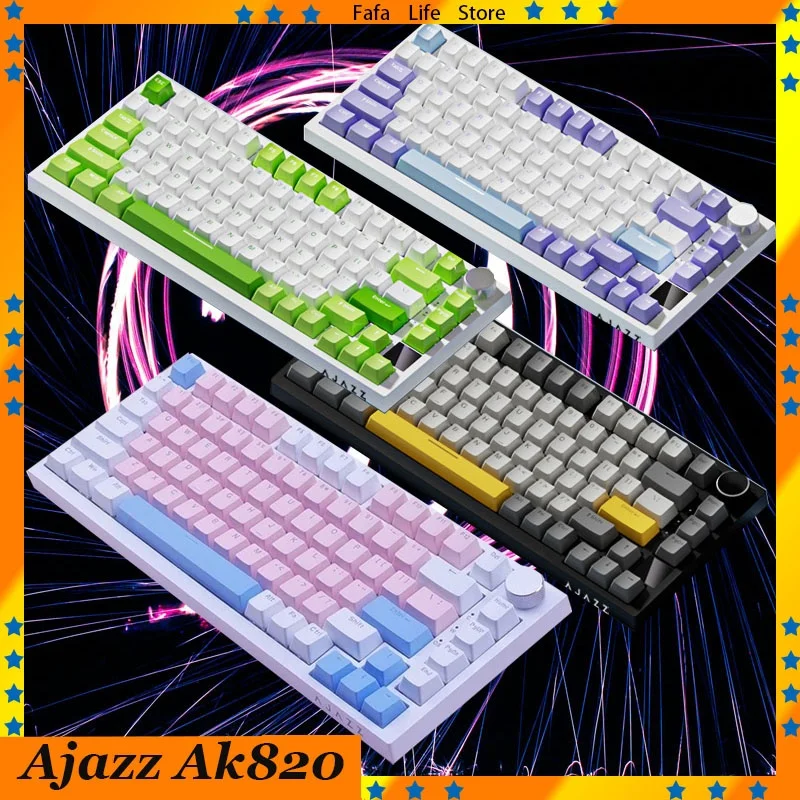 Azazz-Teclado-com-fio-mec-nico-Hot-Swap-Junta-75-Aloca-o-81key-Bot-o ...