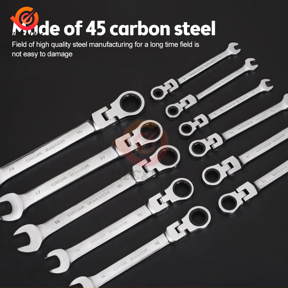 1Pcs-Combination-Ratchet-Wrench-72-Teeth-With-Flexible-Head-Dual ...