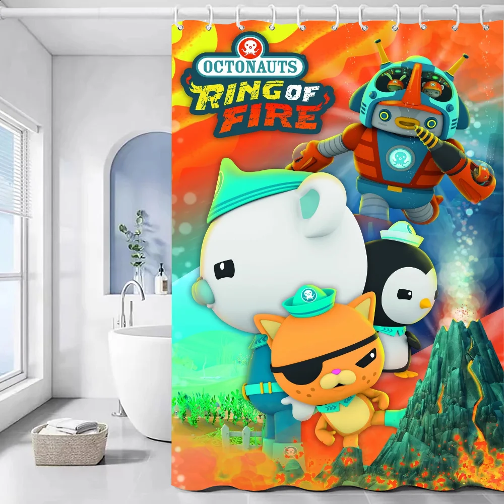 European-Bath-Curtain-Bathroom-Accessories-Set-T-The-Octonauts-Shower ...