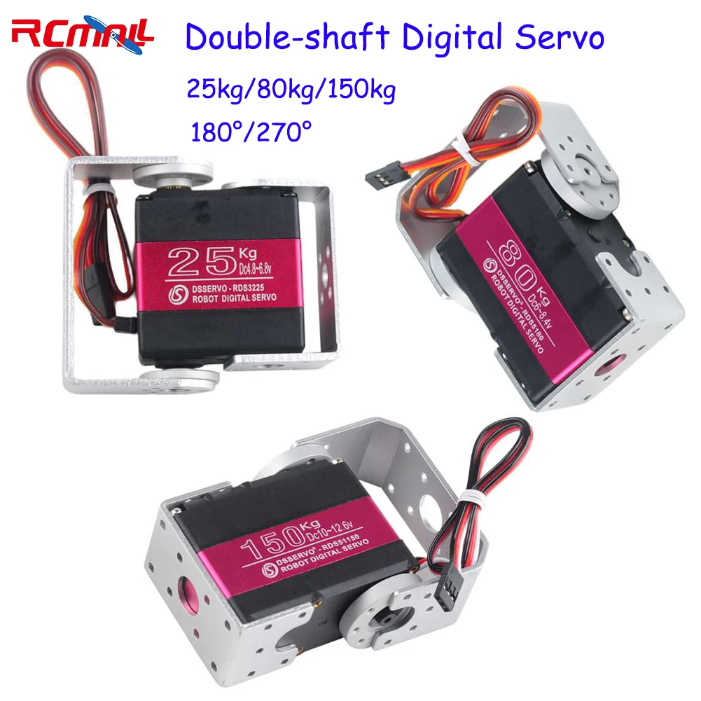 RCmall-High-torque-Digital-Servo-25kg-80kg-150kg-Metal-Robotic-Servo ...