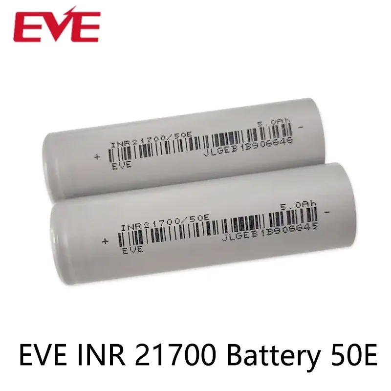New-EVE-21700-50E-Battery-5000mAh-High-capacity-15A-3-7V-Rechargeable ...